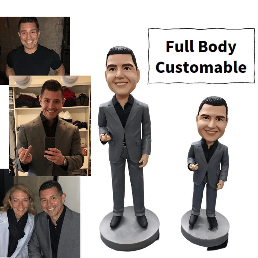 Custom man Bobblehead,Bobble head custom Figuri... - Folksy