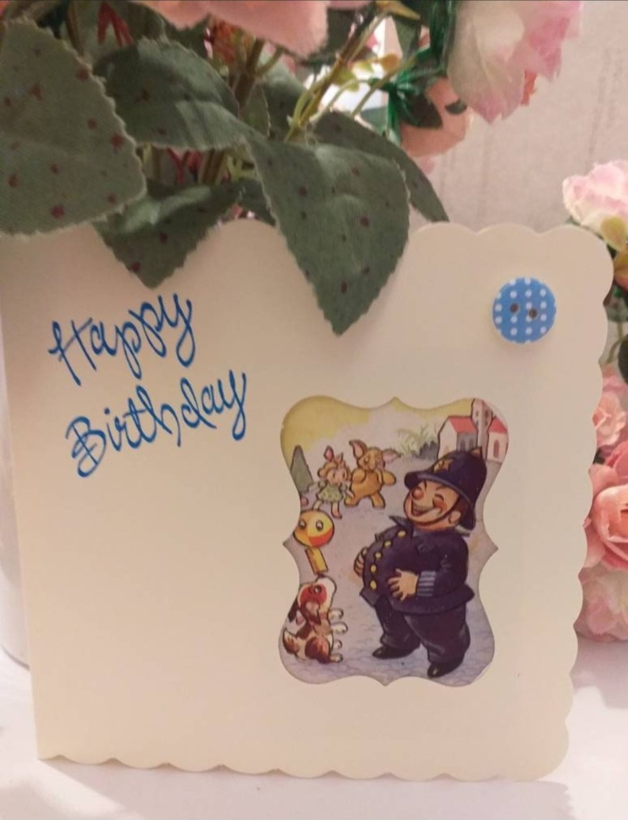 Noddy- Mr Plod handmade birthday card made with... - Folksy
