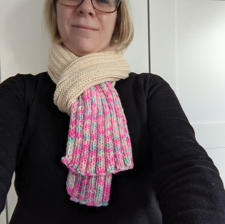 SALE Chunky hand knitted woolly scarf - Folksy