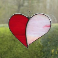 Stained Glass Love Heart "When Two Hearts ... - Folksy