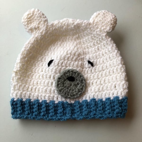 Polar Bear Hat, Animal Hat, Arctic Winter Bear ... - Folksy
