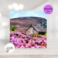 Scottish Theme Greetings Card can be personalis... - Folksy