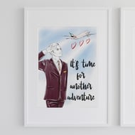 Emirates Male Cabin Crew Poster Flight Attendan... - Folksy