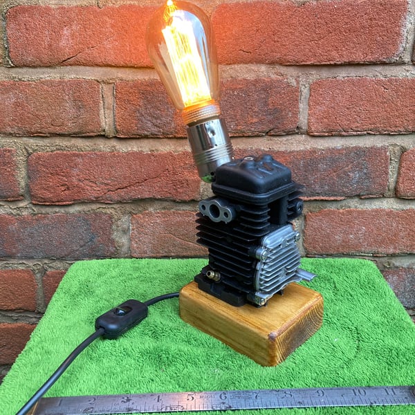 Industrial Style Engine Table Lamp, Matt Black ... - Folksy