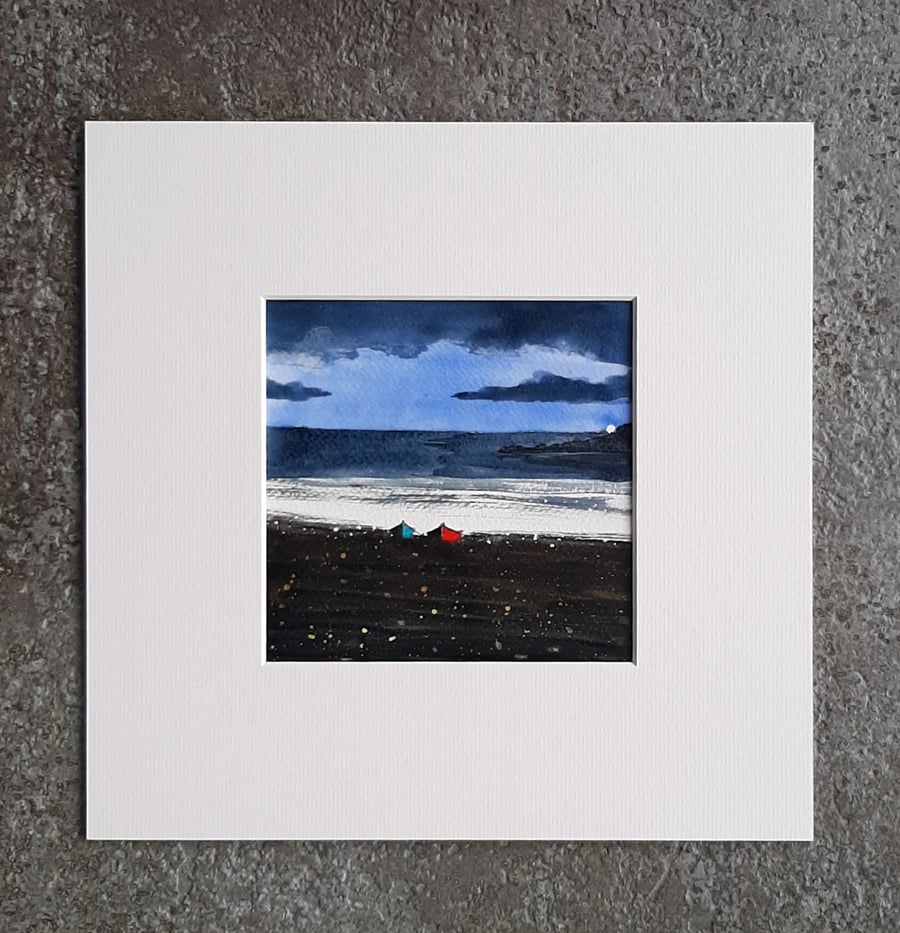 Beached. Original Watercolour Painting Of Boats... - Folksy