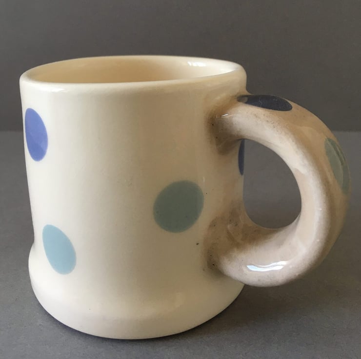Spotty Cool Yule. Handmade ceramic mug. - Folksy