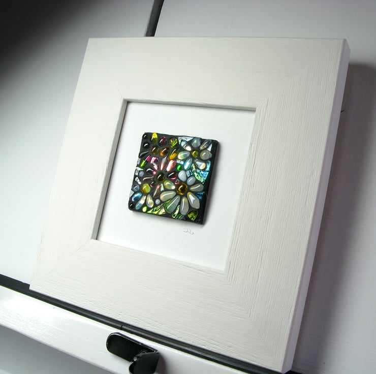 'Daisy Day' - Stained glass Mosaic Artwork - Folksy