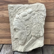 Stone Carving Portrait Old Lady with bonnet - G... - Folksy