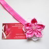 Flower hair band - Folksy