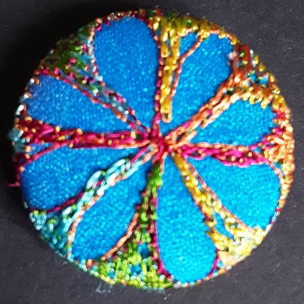 Buttons 1 inch button Hand Dyed Silks and Cotto... - Folksy