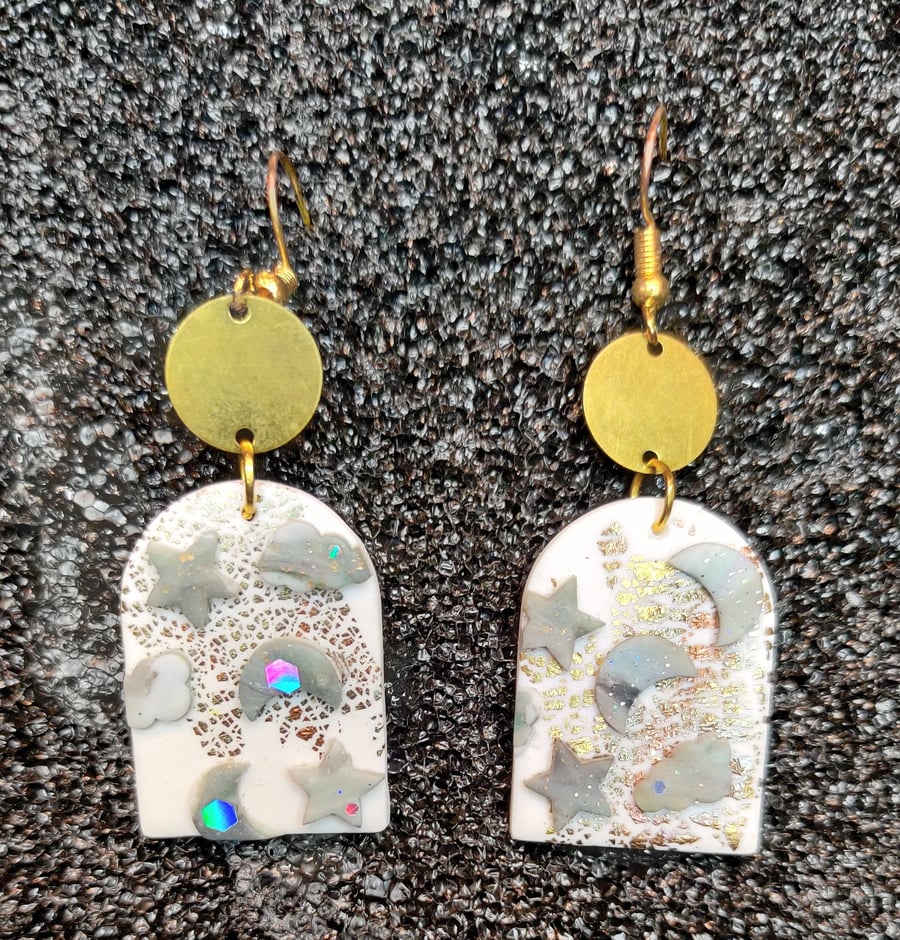 Starts and moon hook - Folksy