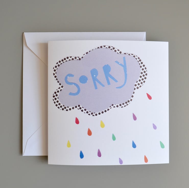 Sorry Card, Apology Card - Folksy
