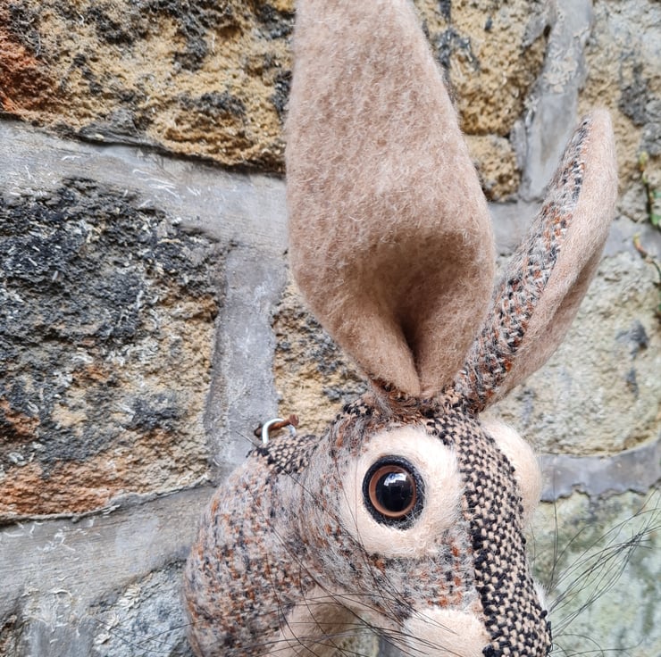 Faux Hare Head - animal replica- Mr Haworth - Folksy