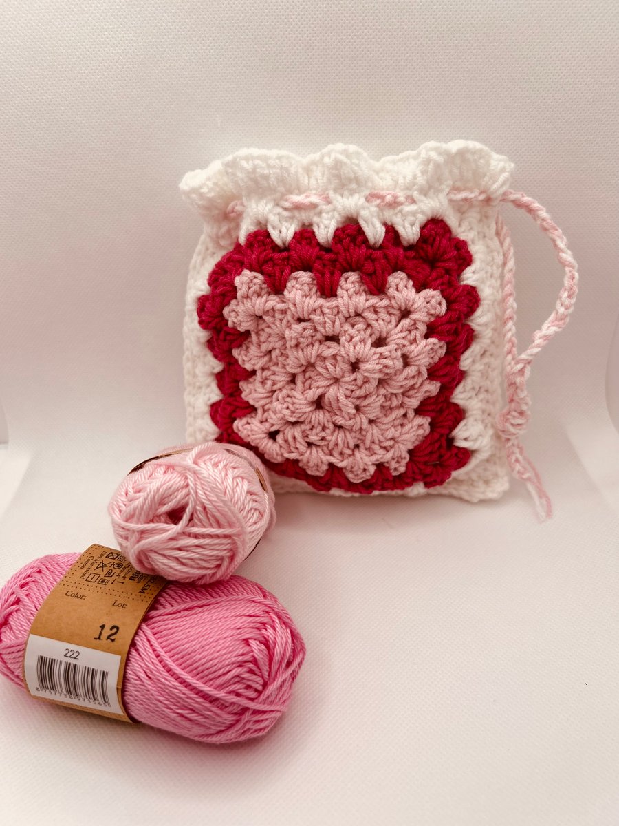 Crochet Drawstring Bag Perfect for Gifts and... - Folksy