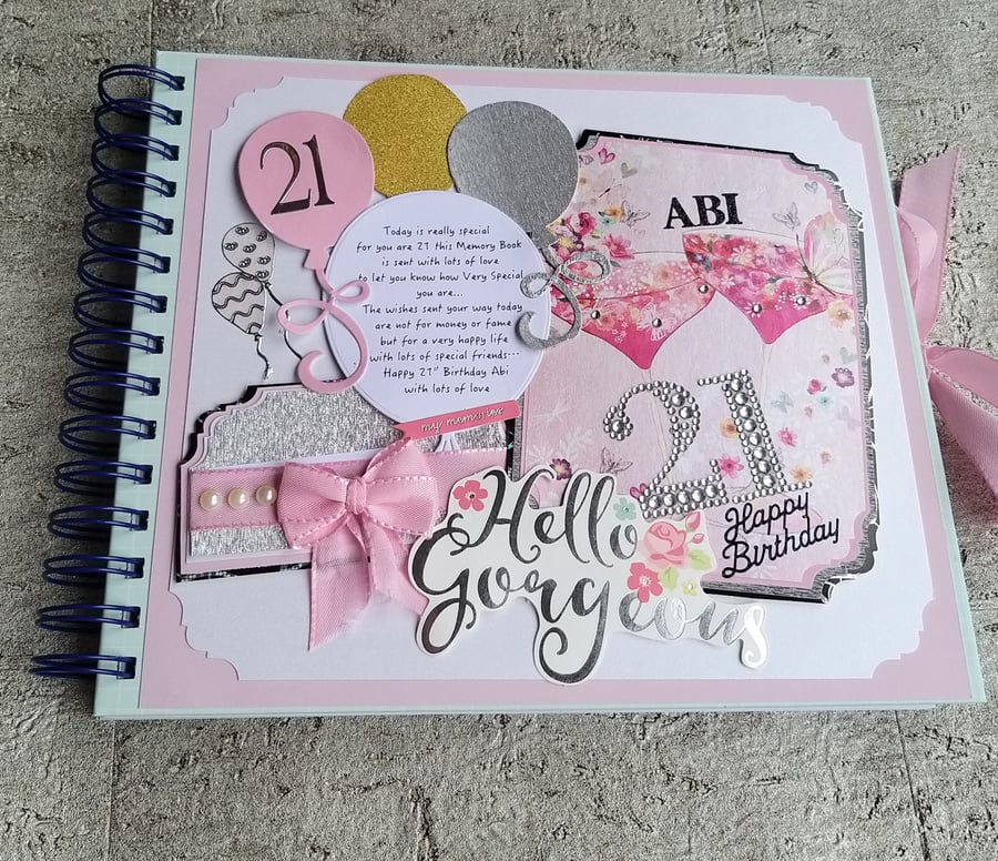 Age memory books 13th 16th 18th 21st 30th 40tht - Folksy