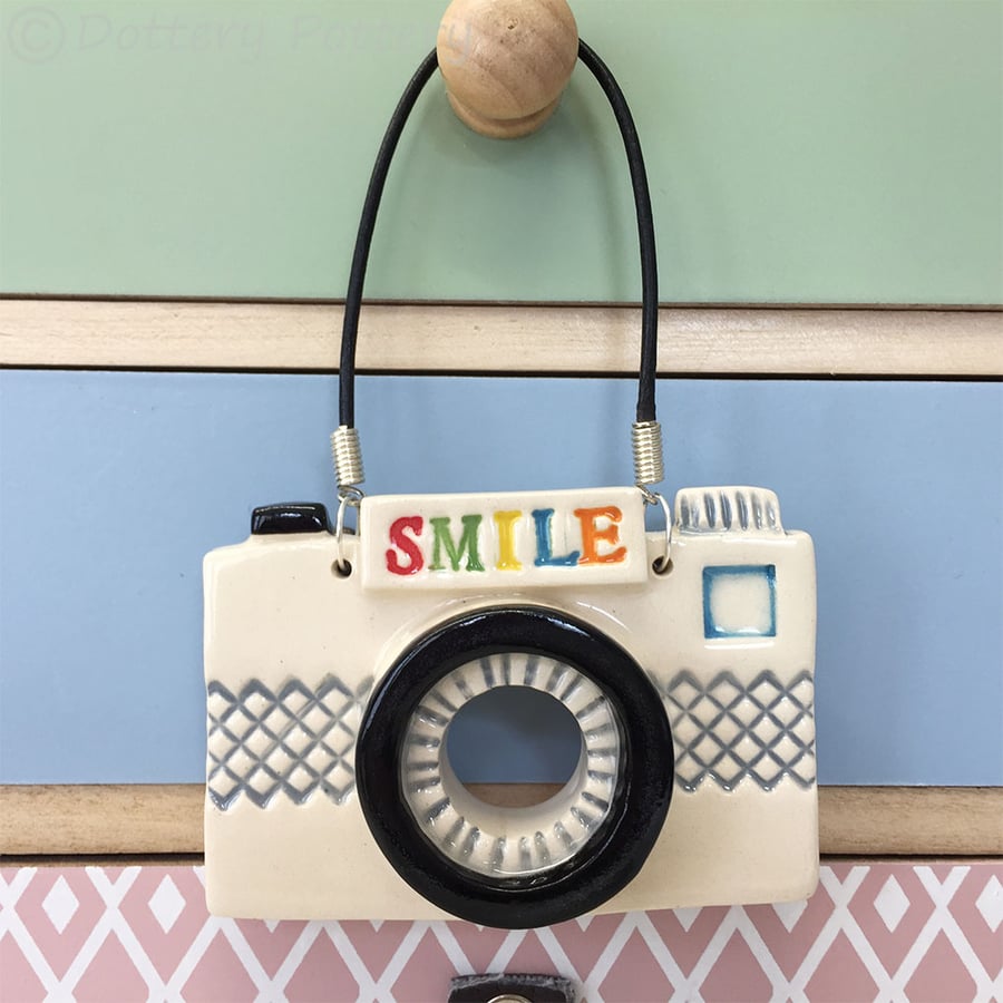 Pottery Camera decoration ceramic camera (reduc... - Folksy