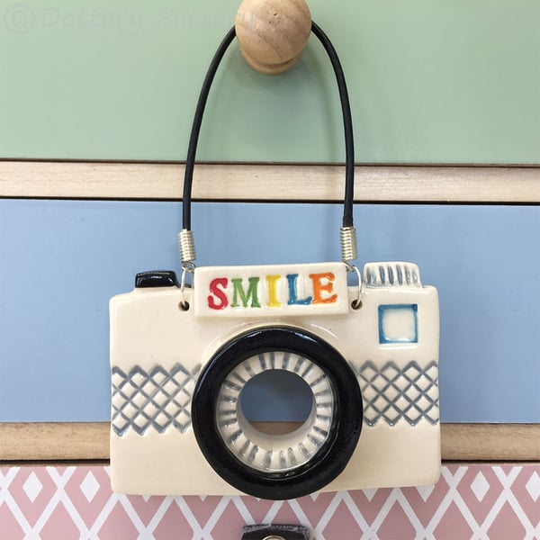 Pottery Camera decoration ceramic camera (reduc... - Folksy