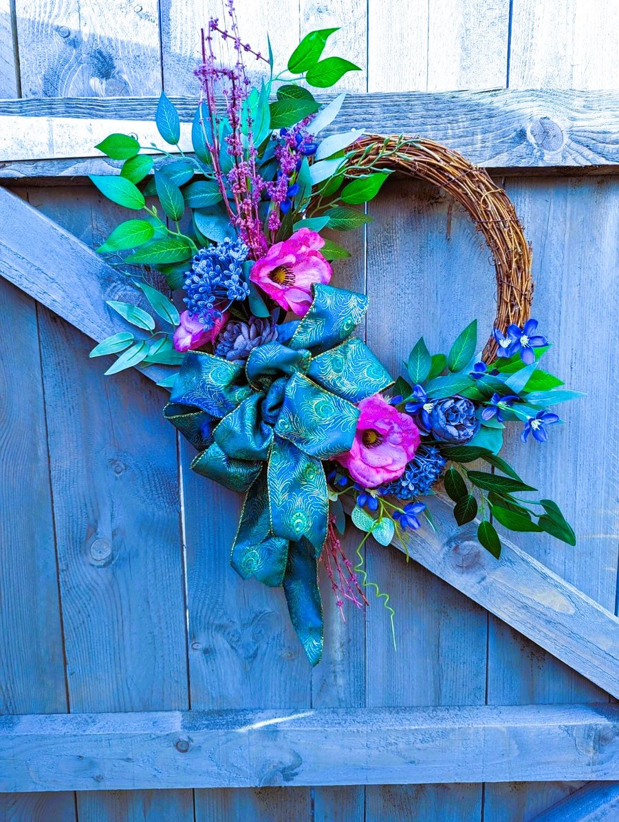 Unique Bespoke Handcrafted Wreath - Folksy