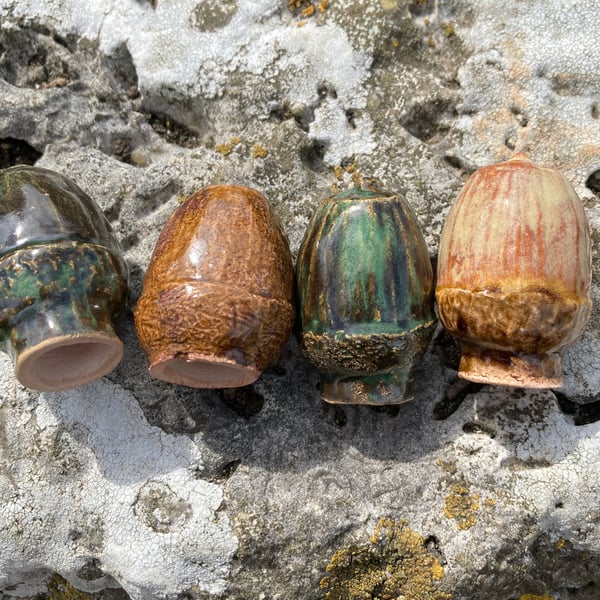 Acorn cane toppers x 4 - Folksy