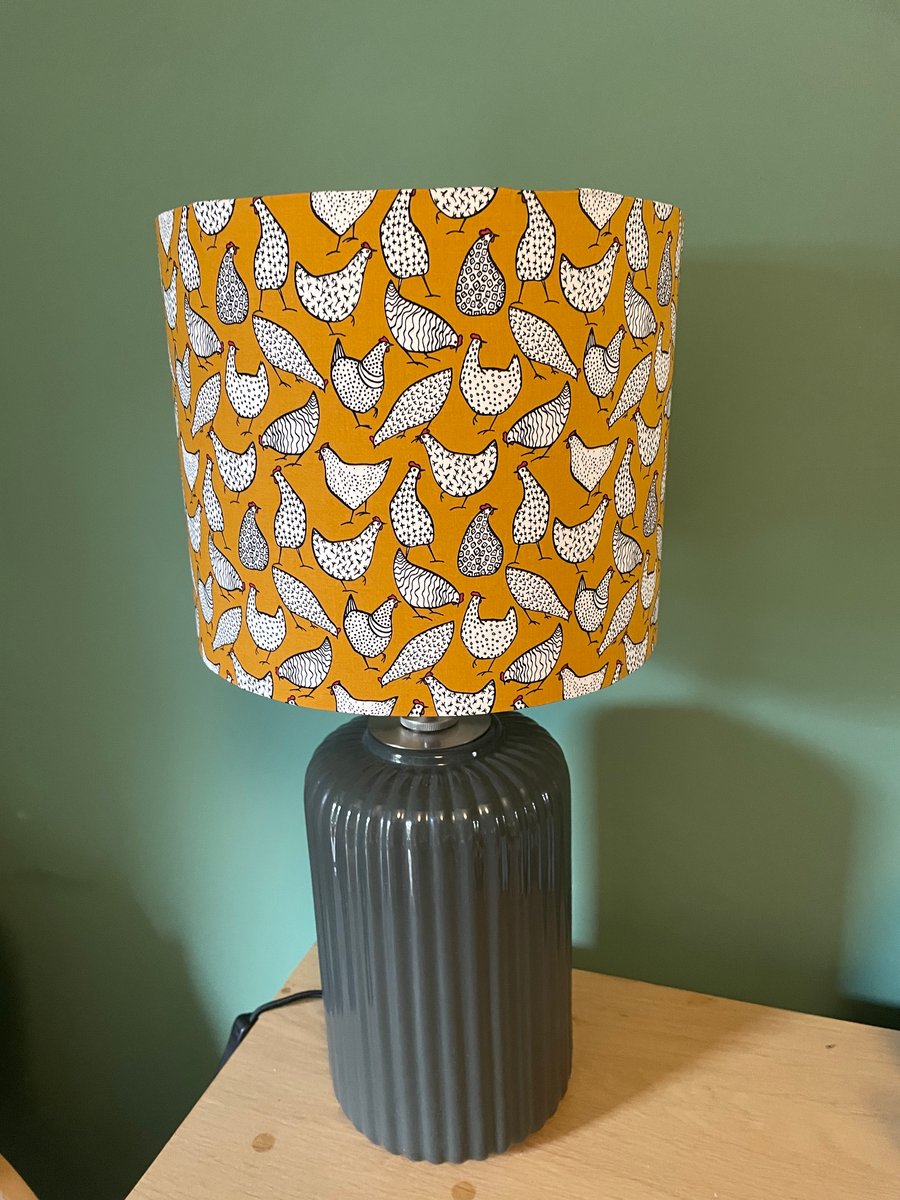 Handmade Fabric Chicken Lampshade - Folksy