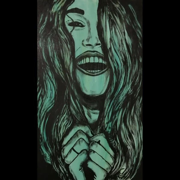 Velouria - Lady of Laughter (Original Oil Paint... - Folksy