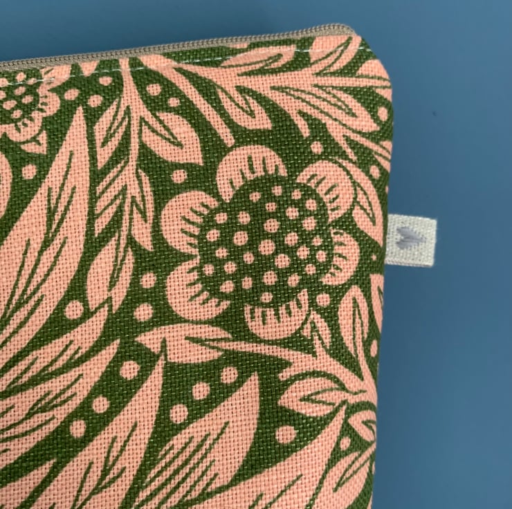 William Morris Marigold zip pouch - Folksy