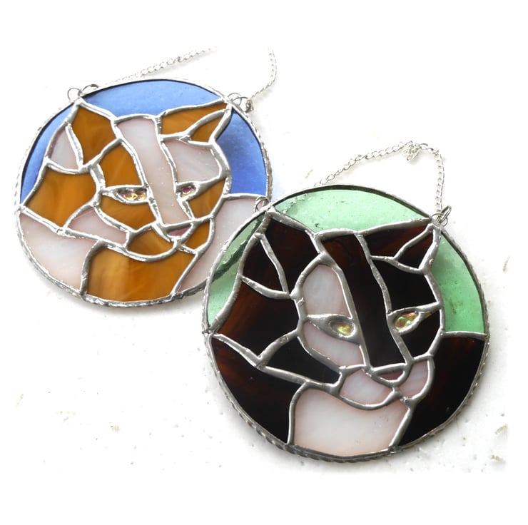 Siamese Cat Suncatcher Stained Glass 013 - Folksy