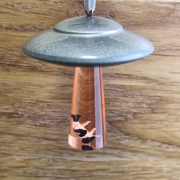 UFO Cow Abduction Christmas Decoration - Folksy