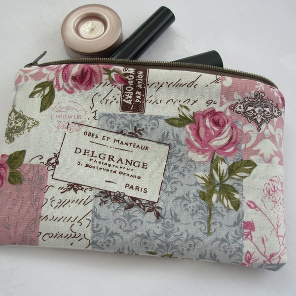 Make up Bag - French Chic - Folksy