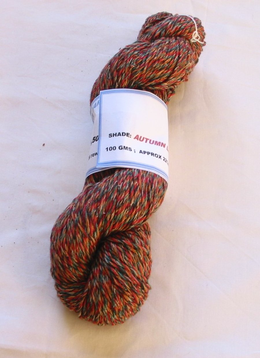 Hand plied Scottish Yarn 'Autumn Leaves' - Folksy