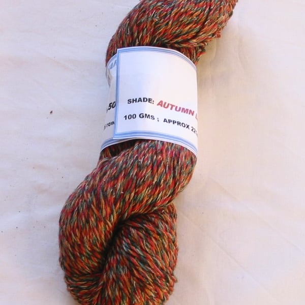 Hand plied Scottish Yarn 'Autumn Leaves' - Folksy