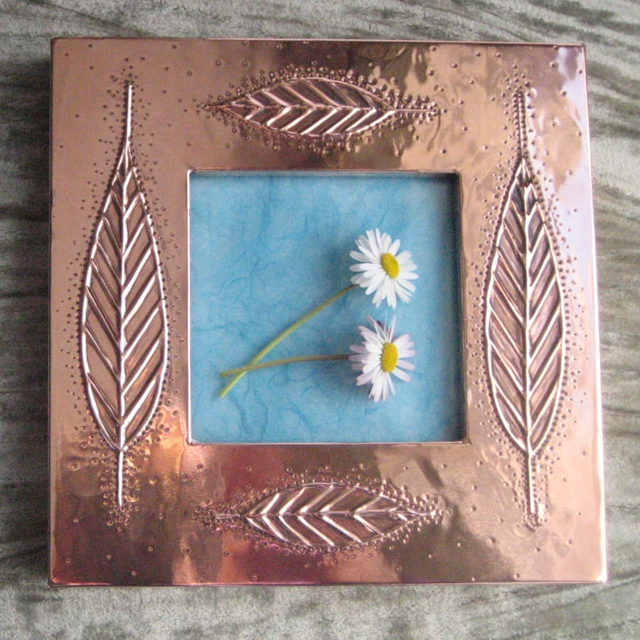 Handmade Copper Frame, Leaf Design - Folksy
