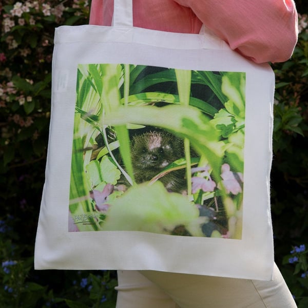 Hedgehog - Tote Bag - Photography - Wildlife &a... - Folksy
