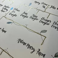 Handwritten Family Tree - Modern Family Tree - Folksy