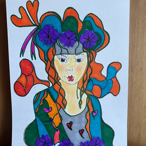 Fairy Drawing - Folksy