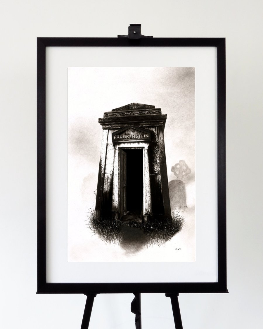 Gothic horror giclee print, The Creatures Lamen... - Folksy