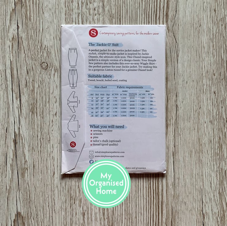 Simple Sew Jackie O Suit sewing pattern, 009, s... - Folksy