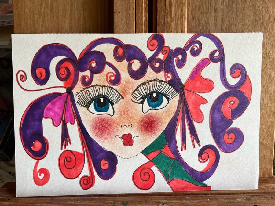 Fairy Drawing - Folksy