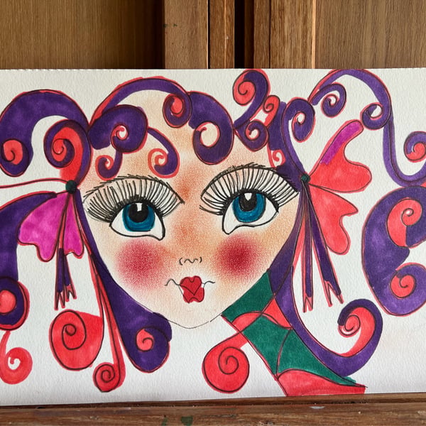 Fairy Drawing - Folksy