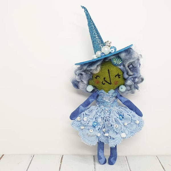 Sea Waves Beach Witch Art Doll - Folksy