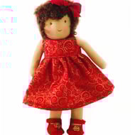 Ruby Rag Doll - Folksy