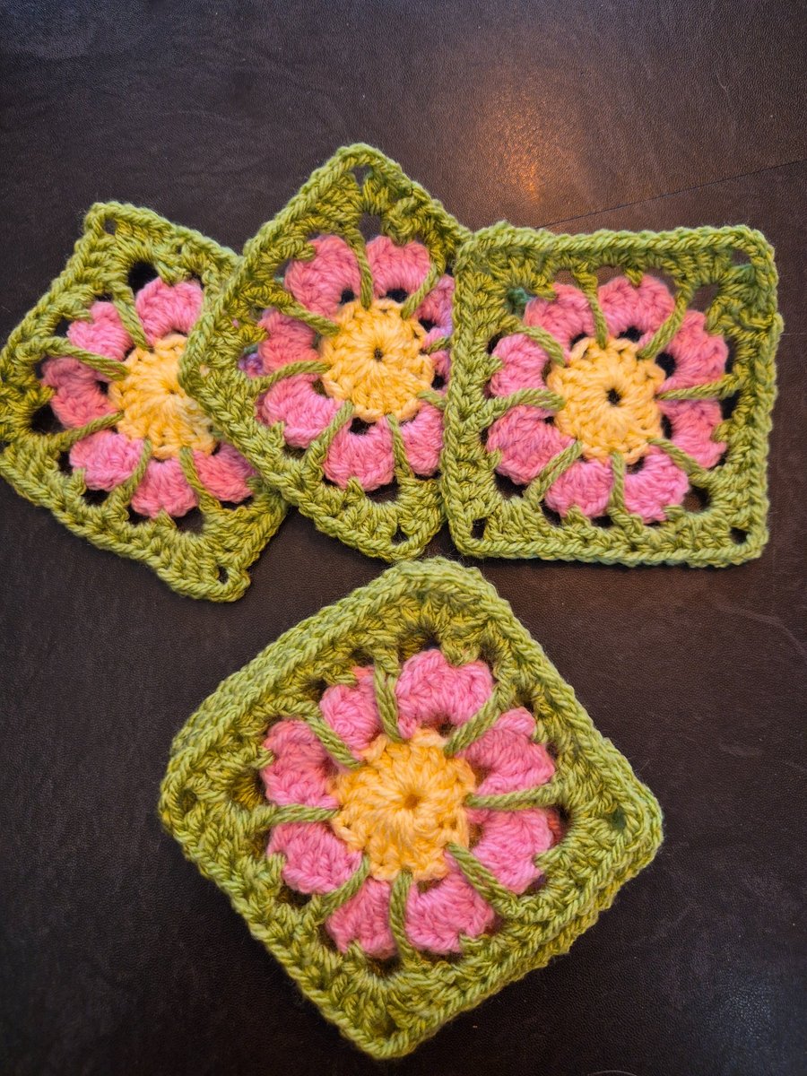 Handmade Crochet Granny Squares - Folksy