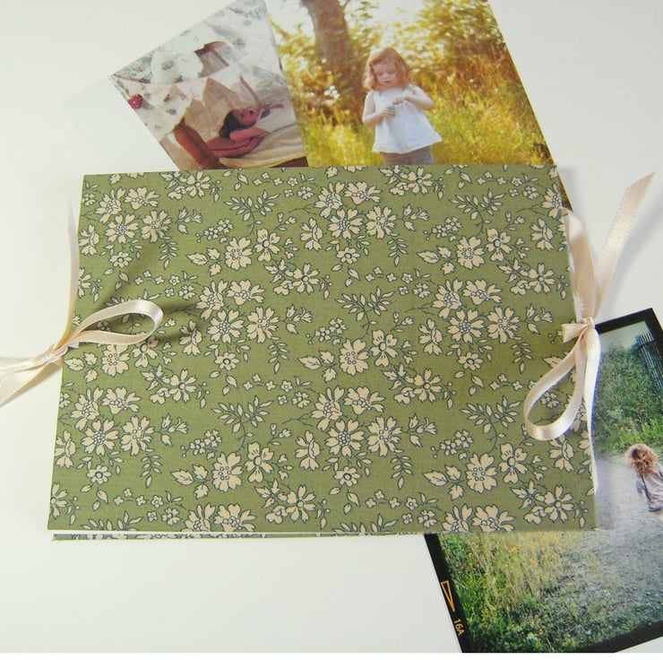 Liberty Photo Album - Capel in Green - Hand Mad... - Folksy