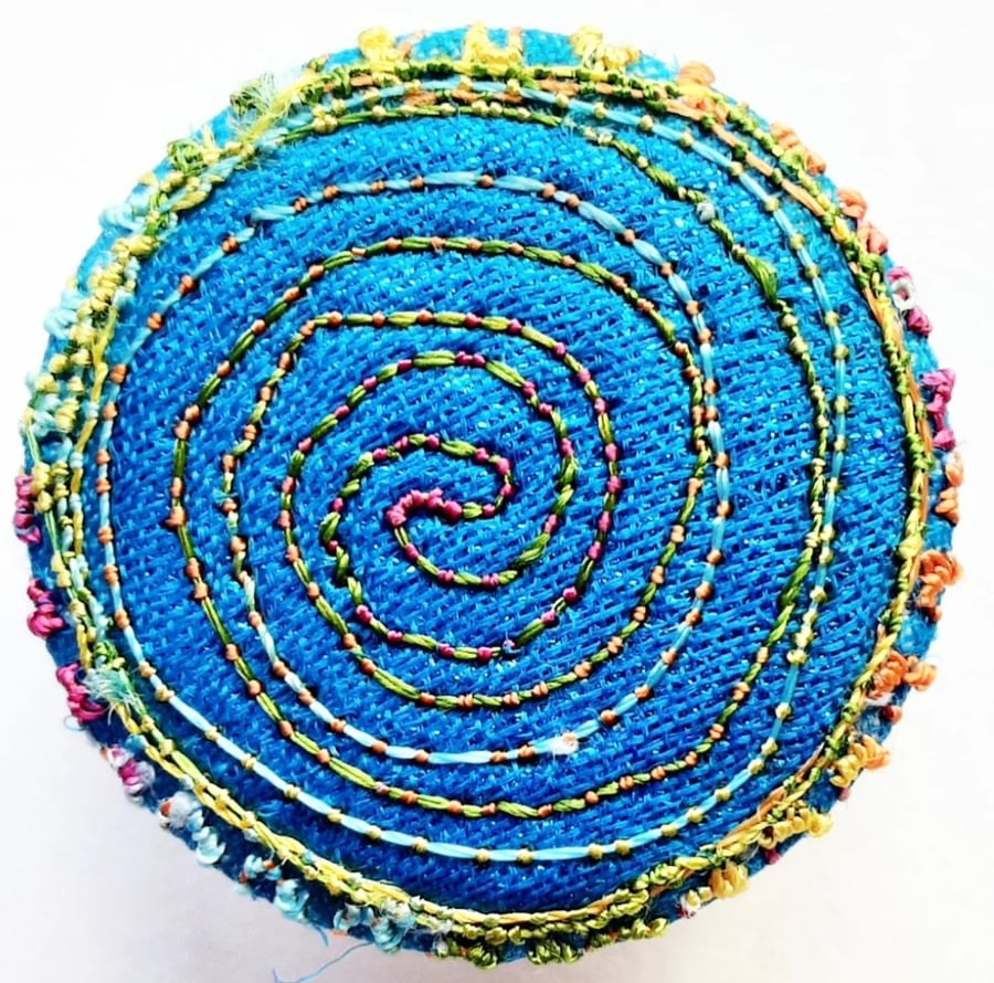 Buttons 1 inch button Hand Dyed Silks and Cotto... - Folksy