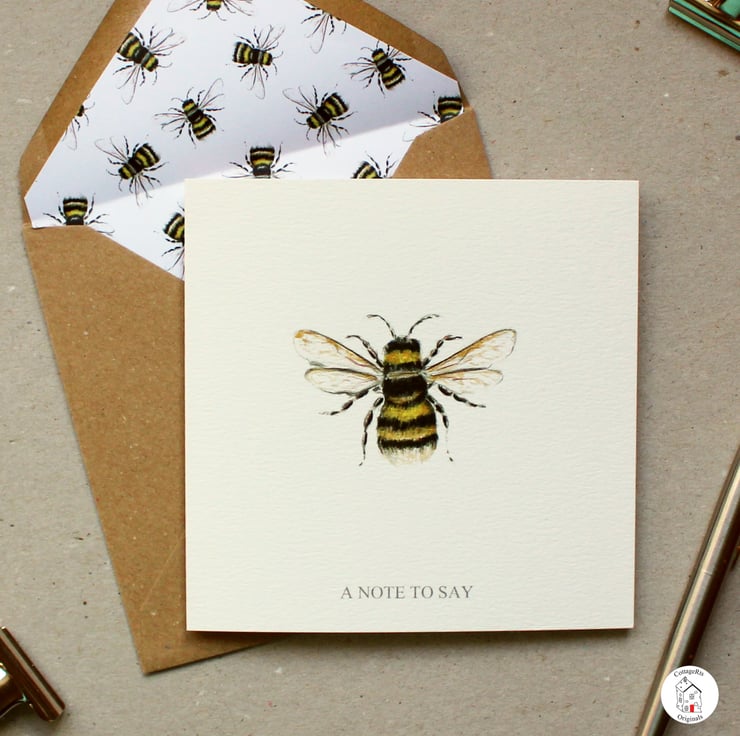 Bumble Bee Letter Writing Set Stationery Set ... - Folksy