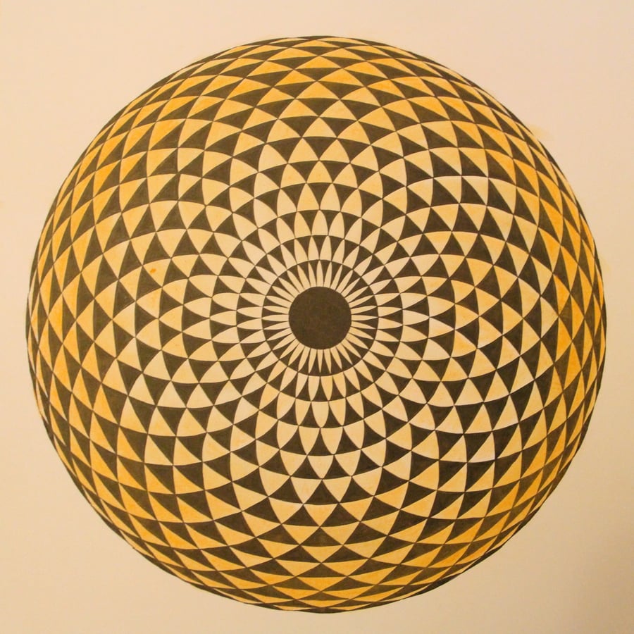 optical flower ball - Folksy