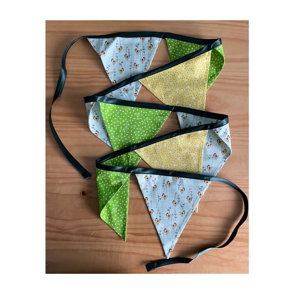Easter chickens bunting - large - Folksy