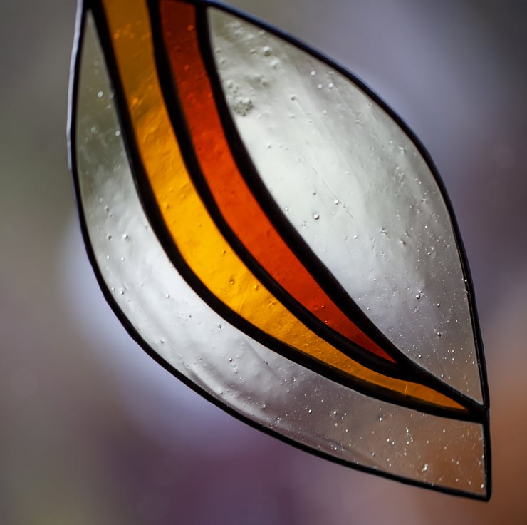 Stained Glass Suncatcher Colourful Abstract Wal... - Folksy