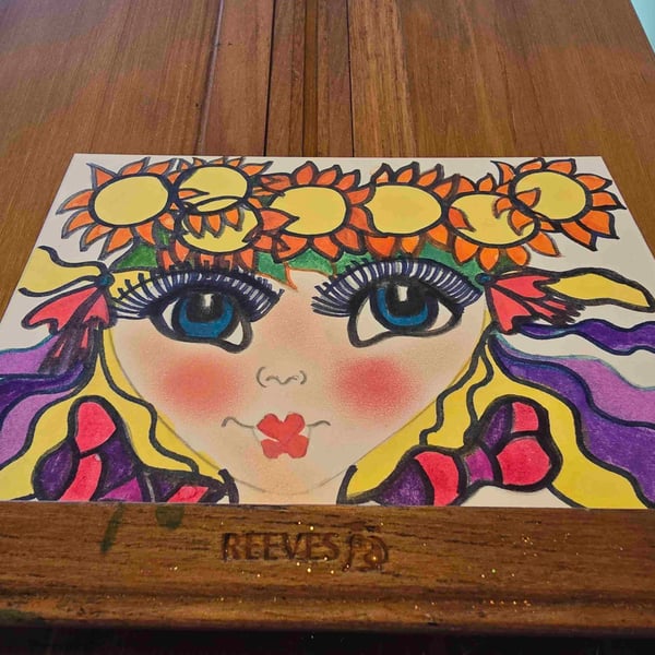Fae Canvas Drawing - Folksy