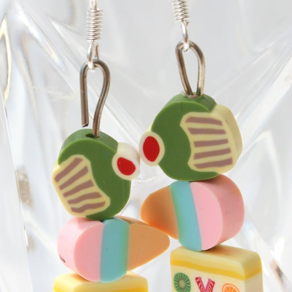 Three Sweet Earrings on Sterling Silver Hooks - Folksy